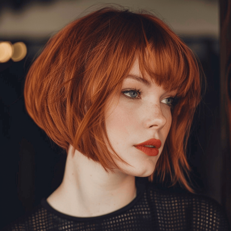 30 Bob mit Pony Frisuren, die Ihr Gesicht perfekt umrahmen