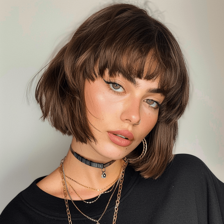 30 Bob mit Pony Frisuren, die Ihr Gesicht perfekt umrahmen