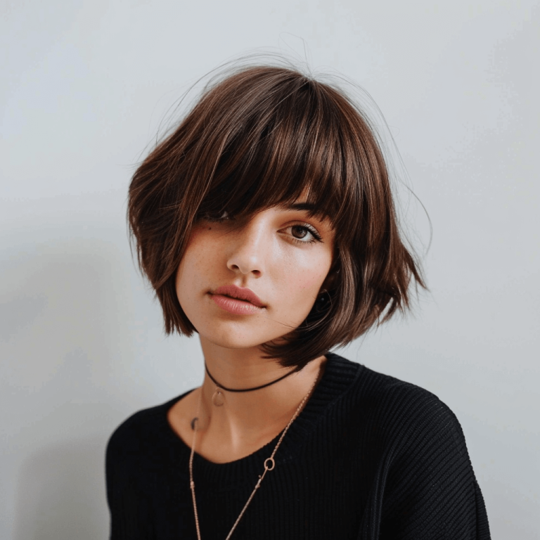 30 Bob mit Pony Frisuren, die Ihr Gesicht perfekt umrahmen
